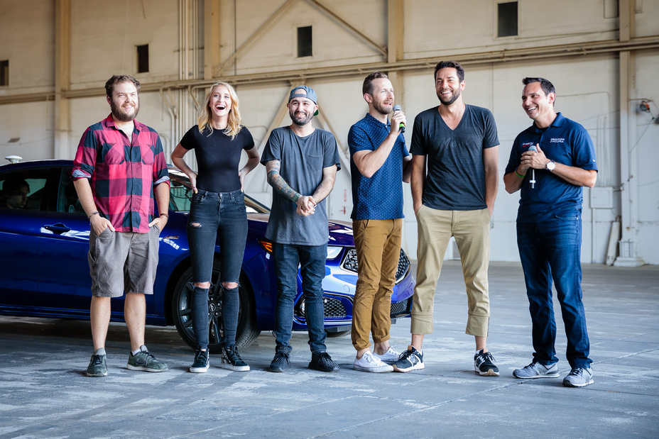 'What a Race' winner Sam Gorski, Maude Garrett, Dom Esposito, Bradley ...