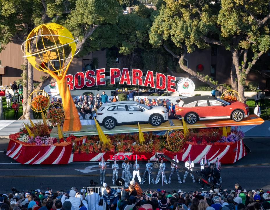 Electrified Dreams: Honda 2025 Rose Parade® Float will be Escorted by ...
