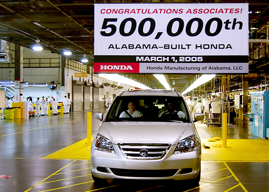 Honda Manufacturing of Alabama Reaches 500,000 Milestone