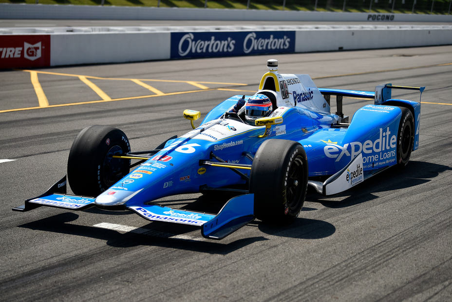 Indianapolis 500 winner Takuma Sato took his Honda to the pole position ...