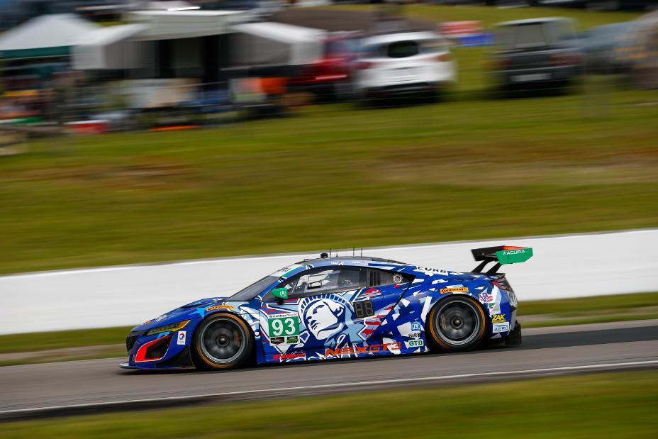Katherine Legge and Andy Lally took their Acura NSX GT3 to second today ...