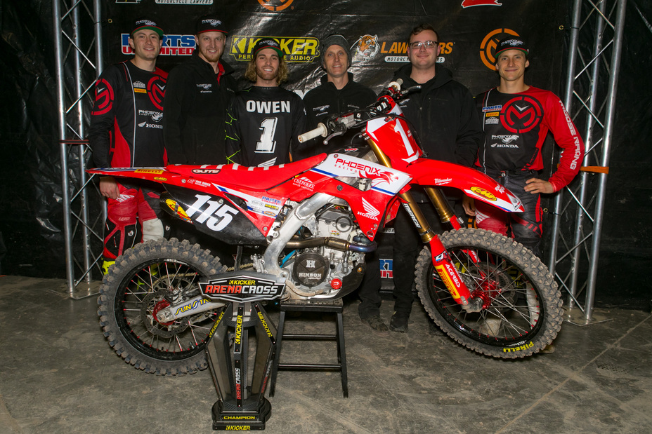 Jace Owen Crowned Double Champion in Kicker Arenacross