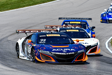 RealTime Racing Acura NSX GT3 Earns Three Top-10s at Mid-Ohio