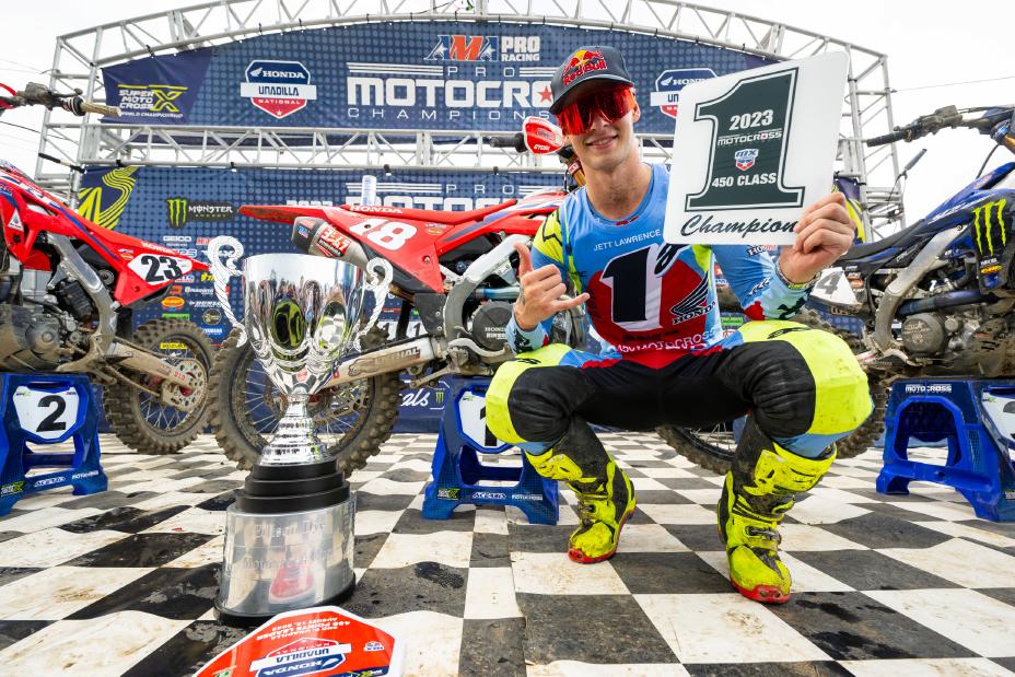 Jett Lawrence Takes AMA Pro MX 450 Title in Exceptional Rookie Season