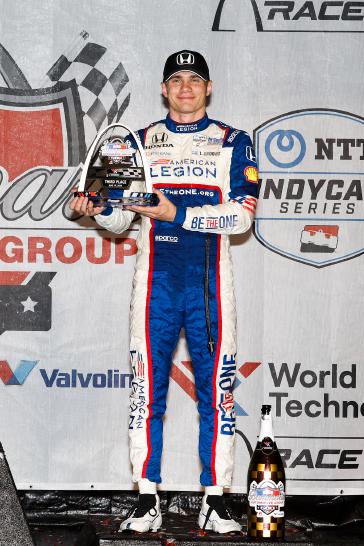 Linus Lundqvist scores second-career INDYCAR podium in St. Louis