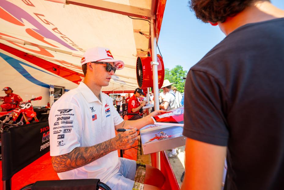 Fireworks for Honda HRC Progressive at RedBud MX