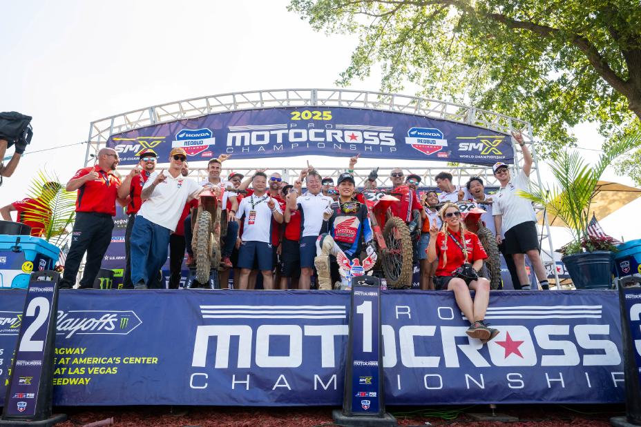 Fireworks for Honda HRC Progressive at RedBud MX