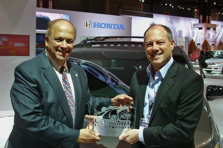 Honda Odyssey Receives MotorWeek 2012 Drivers' Choice Award