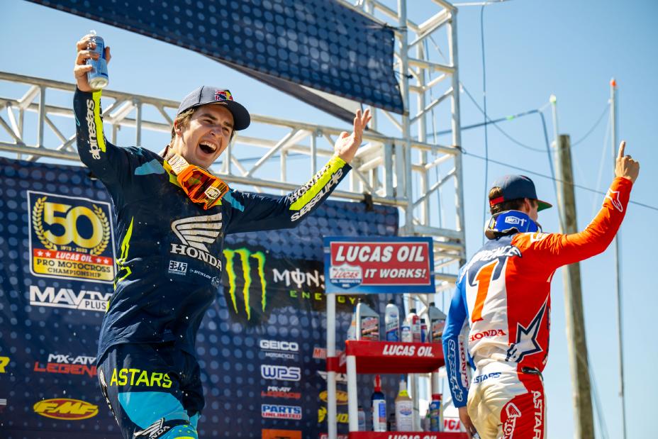 Jett Lawrence Extends 250 Win Streak at High Point National MX
