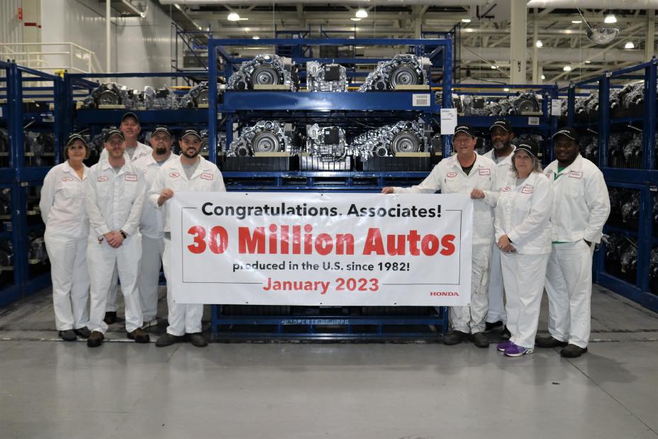 Honda Marks 30 Million Vehicle Production Milestone in the U.S.