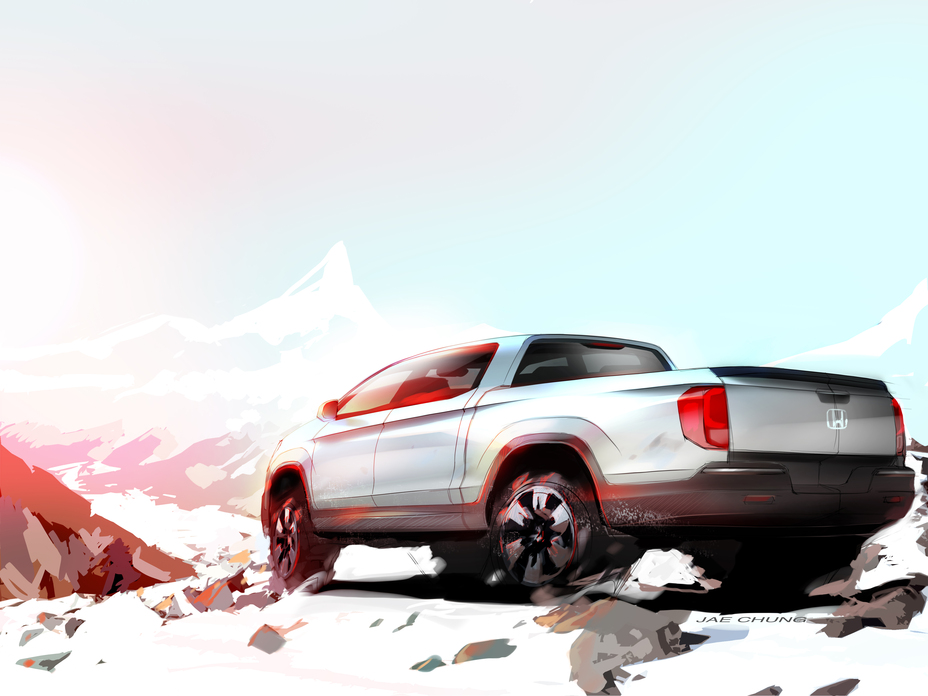 Next-Gen Honda Ridgeline Previewed at 2015 Chicago Auto Show