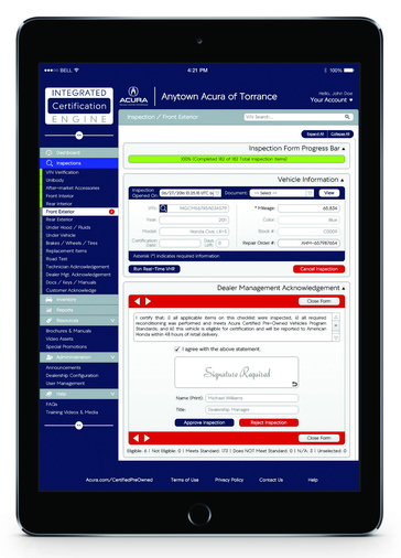 American Honda Launches Industry-First Digital Certification Checklist ...