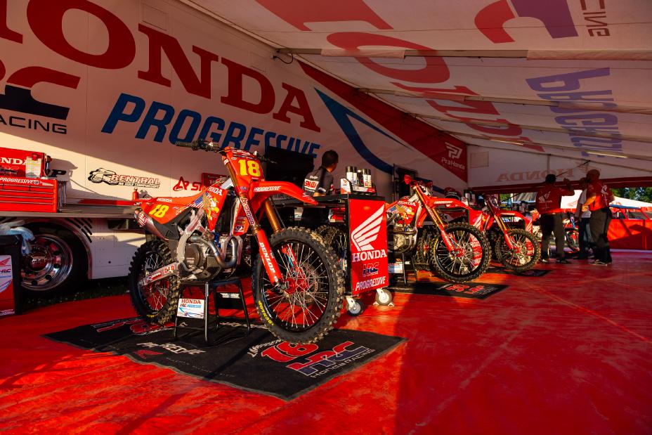 Fireworks for Honda HRC Progressive at RedBud MX
