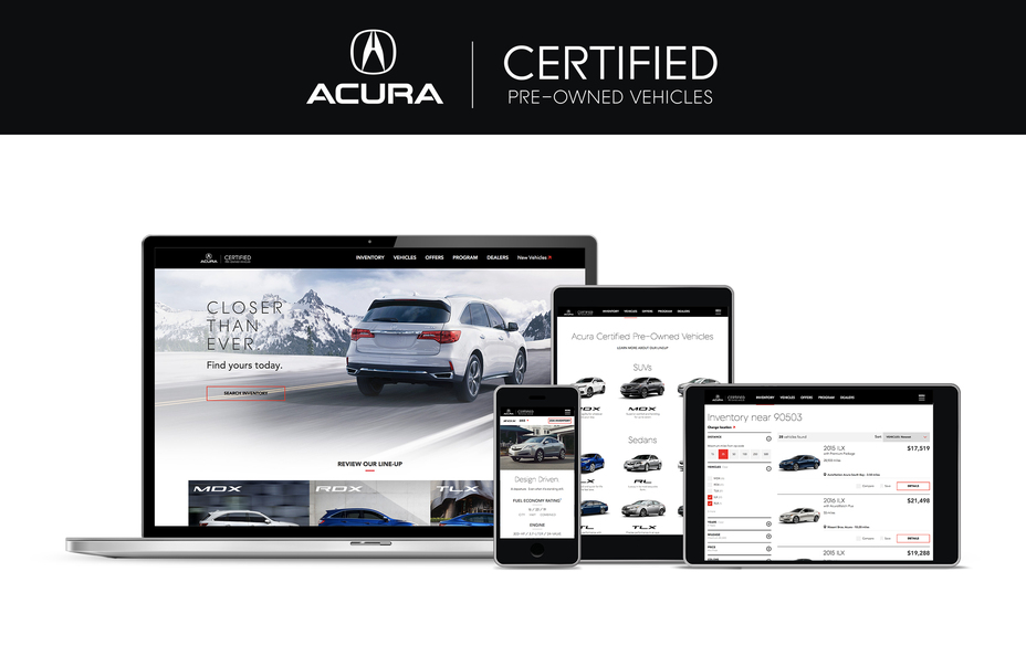 Acura Debuts New Website for Certified Pre-Owned Vehicles to Offer ...