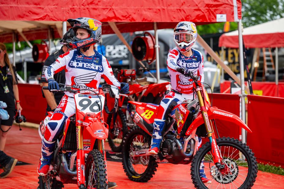 Fireworks for Honda HRC Progressive at RedBud MX