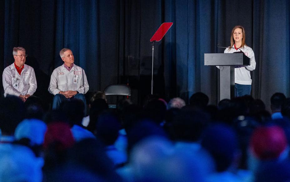 North Carolina Manufacturing Site Lead Lynne Hedrick addresses ...