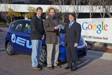 Honda Delivers 2013 Fit EV to Google and Stanford University