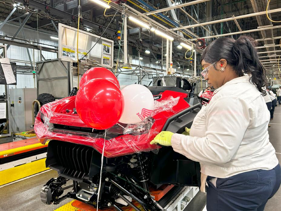 South Carolina Manufacturing Produces Half-Millionth Honda Side-by-Side
